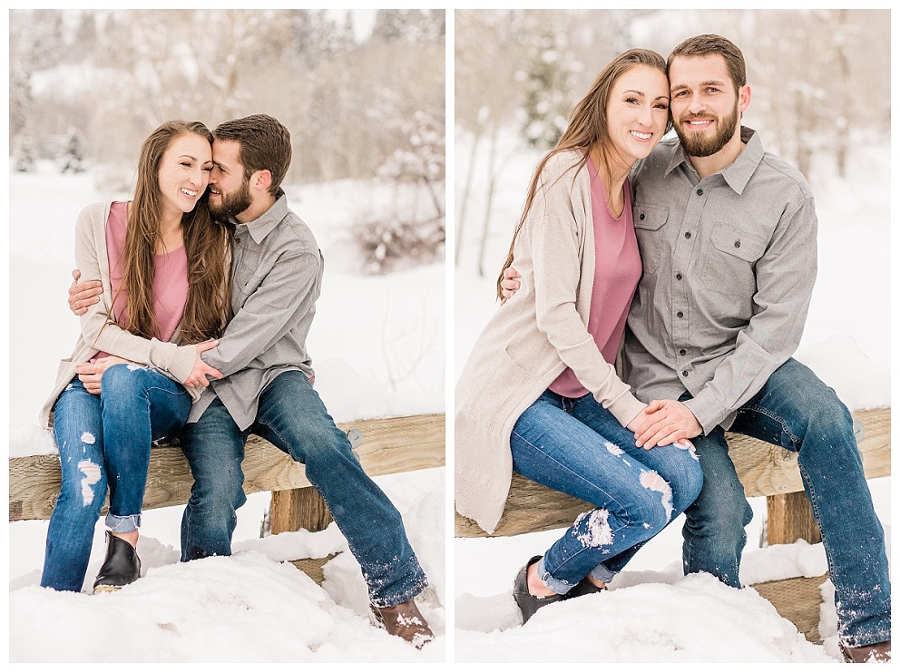 Snow Basin Engagement Session - Ashley DeHart Photography