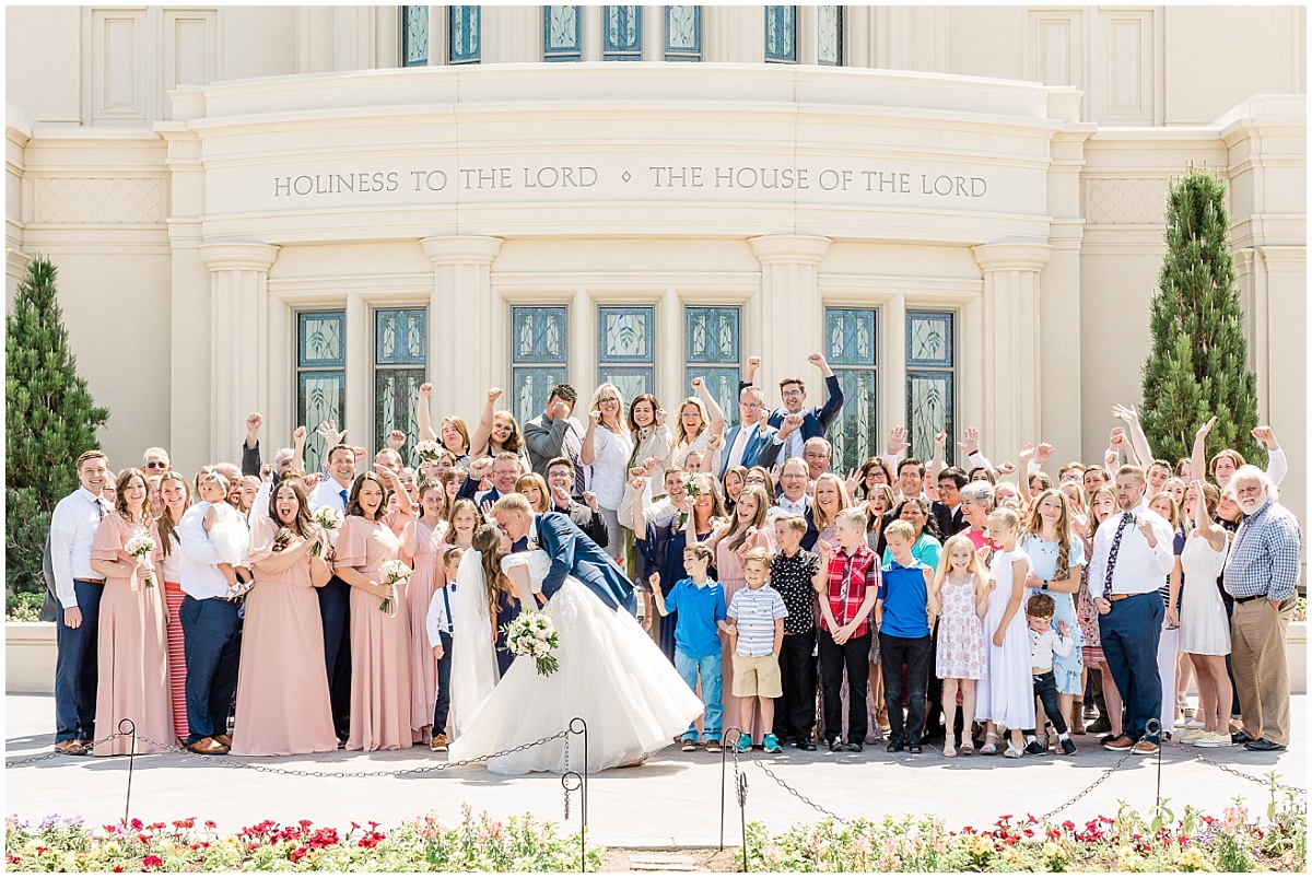 Payson Temple and Highland Gardens Wedding Reception