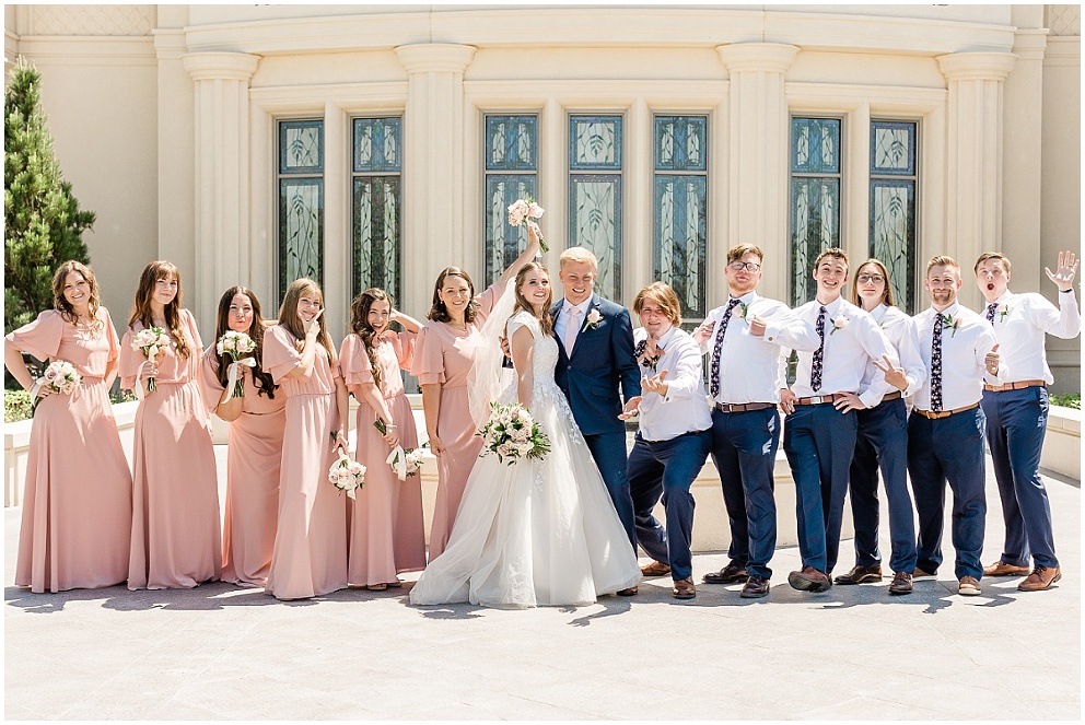 Payson Temple and Highland Gardens Wedding Reception
