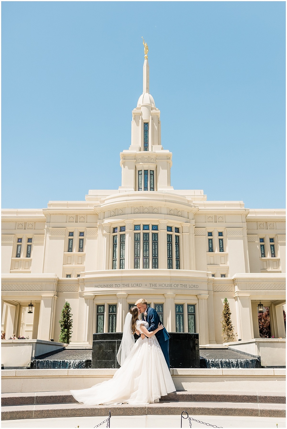 Payson Temple and Highland Gardens Wedding Reception